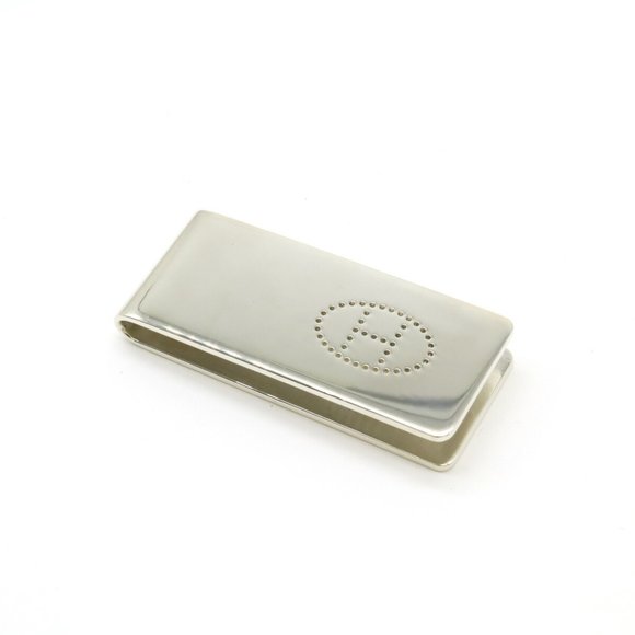 Hermes | Accessories | Hermes Evelyn H Punching Money Clip Bill Ag925 ...